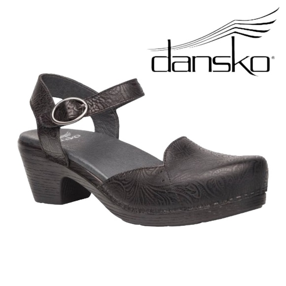 Dansko | Shoes | Dansko Shoes Dansko Sam Black Tooled Leather Ankle ...